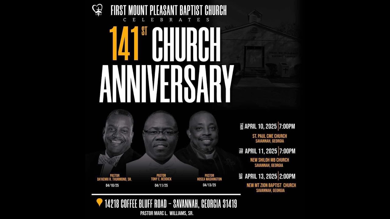 141st Church Anniversary | Pastor Tony Reddick - YouTube