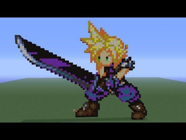 Cloud Strife Pixel Art