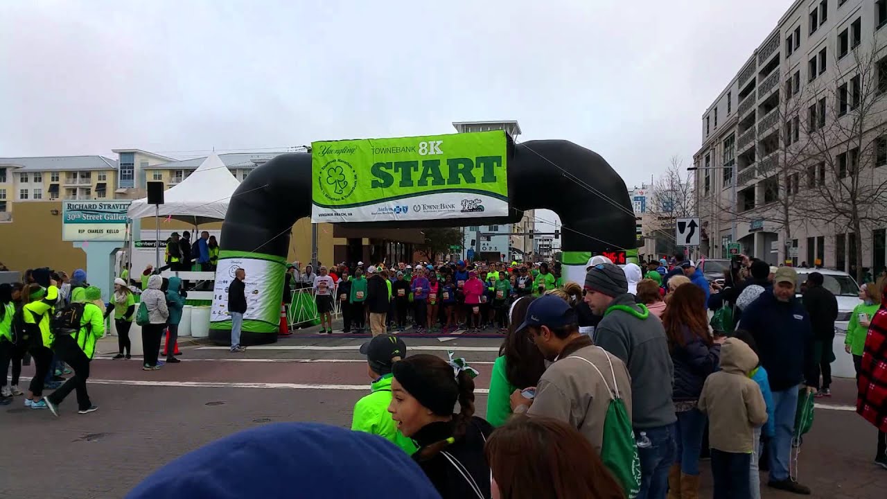 Shamrock 8k Start - Virginia Beach 3/21/15 - YouTube