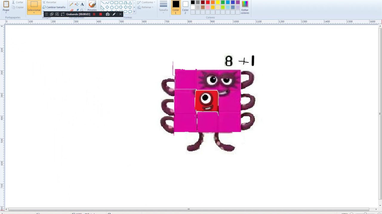 8 + 1 = 9 numberblocks - YouTube