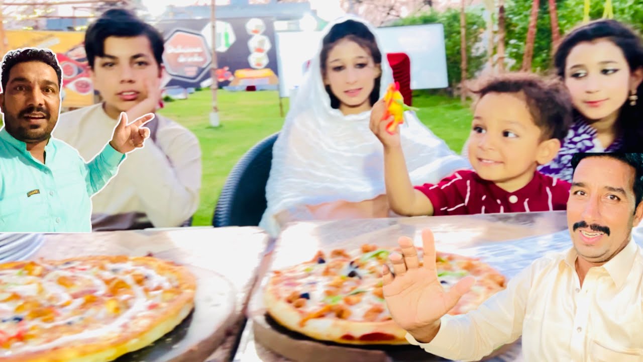 Bacchon ke sath pizza party / Ladla jutt vlogs - YouTube