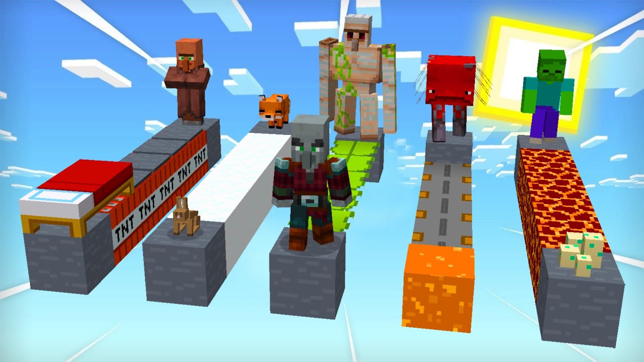 which mob is more stupid in Minecraft - YouTube