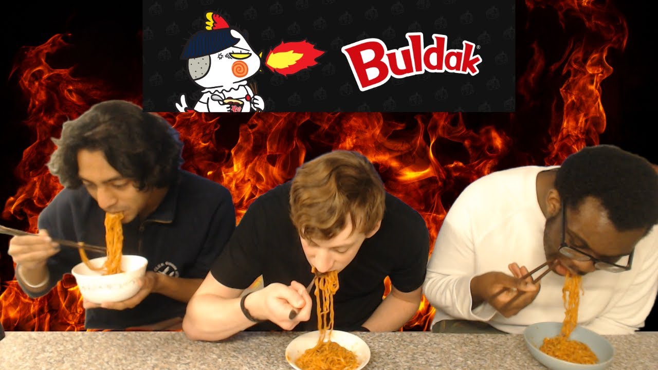 3 idiots eat spicy noodles (Buldak 2x spicy) - YouTube