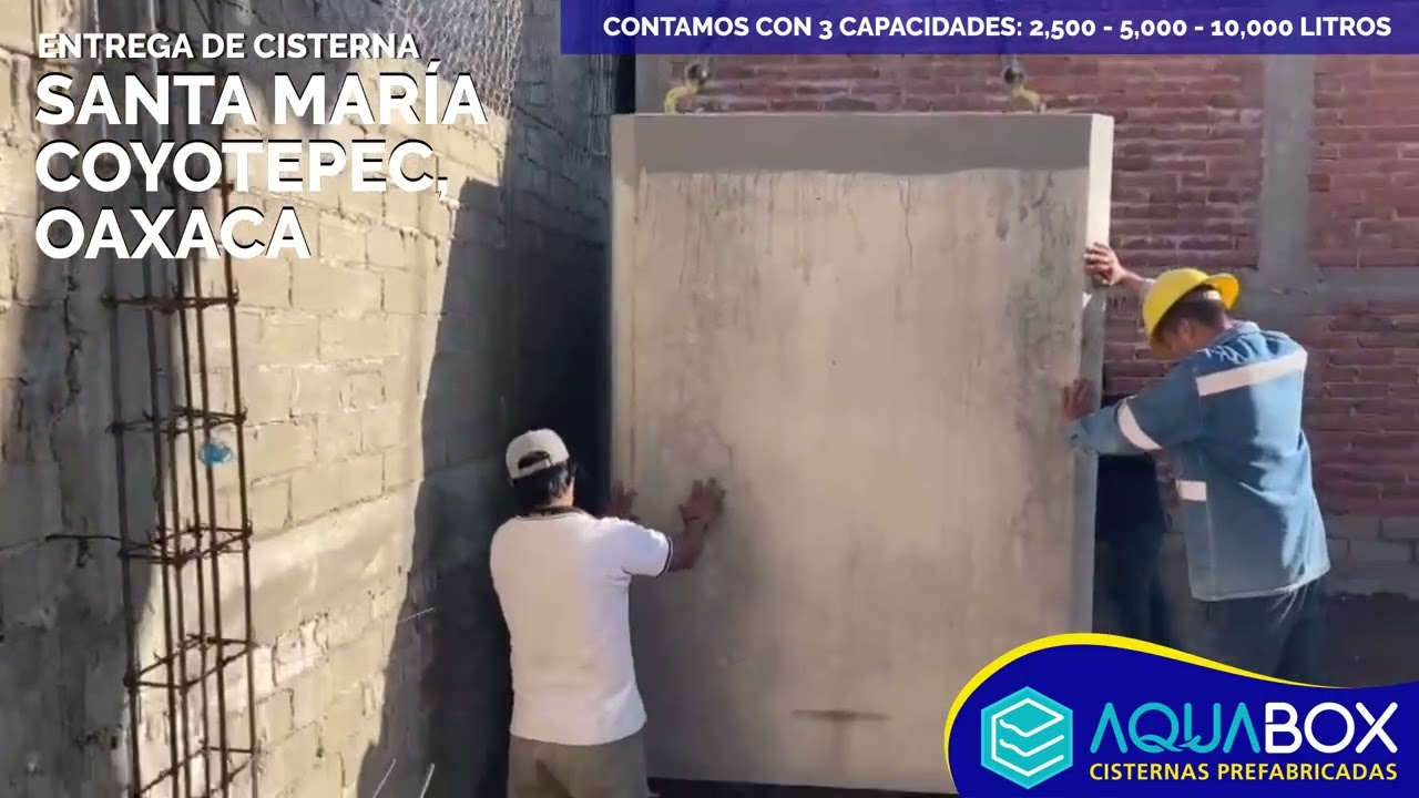 Entrega exitosa de Cisterna Prefabricada Aquabox - YouTube