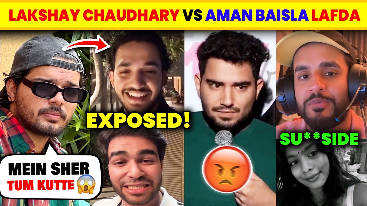 Lakshay Chaudhary vs Aman Baisla LAFDA 😱| Samay Raina News, Fukra ...