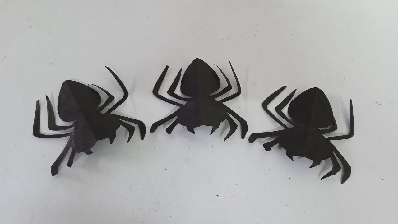 Adorable Paper Spider || How to make paper spider || - YouTube