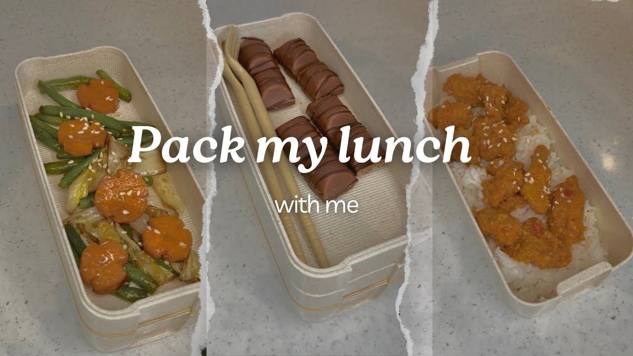 Pack my lunch with me🥕🫛🍚 | asmr | lunchforone | bentobox | lunchbox ...