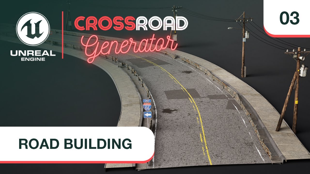 Crossroad Generator For Unreal Engine 5 - Road Building - YouTube