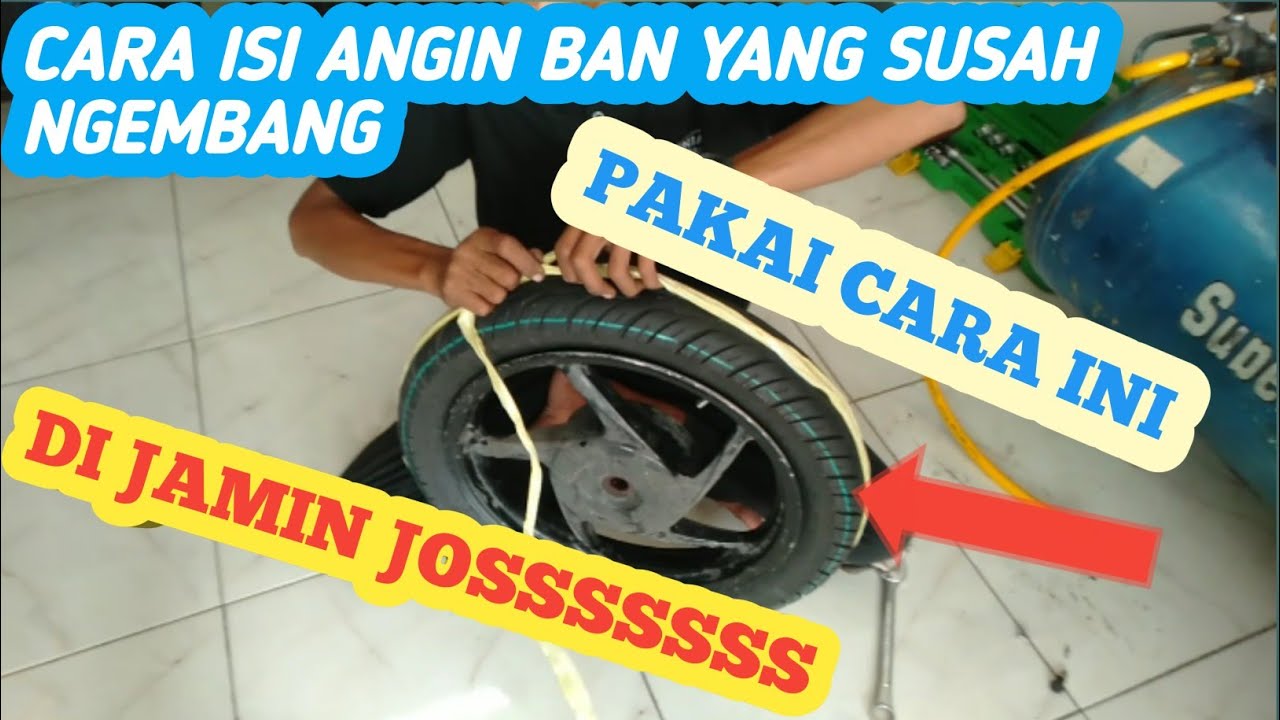 CARA ISI ANGIN BAN YANG SUSAH NGEMBANG - YouTube