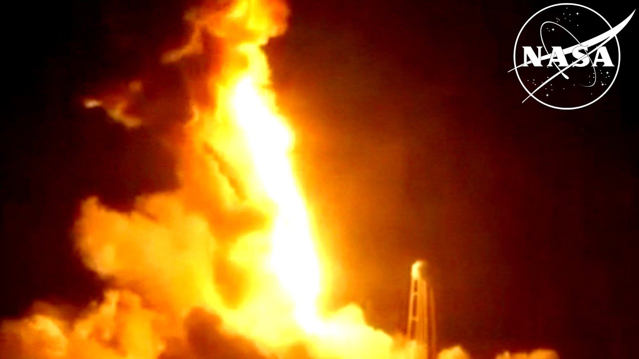 NASA ESPLODE RAZZO CON RIFORNIMENTI PER LA STAZIONE SPAZIALE ISS - YouTube