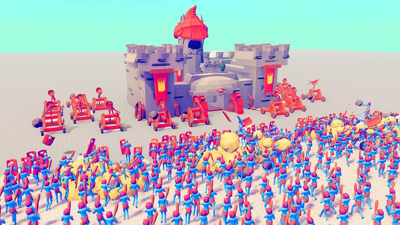 CATAPULT GOD TOWER DEFENSE 👑 vs 200x EVERY MELEE ARMY / Totally ...