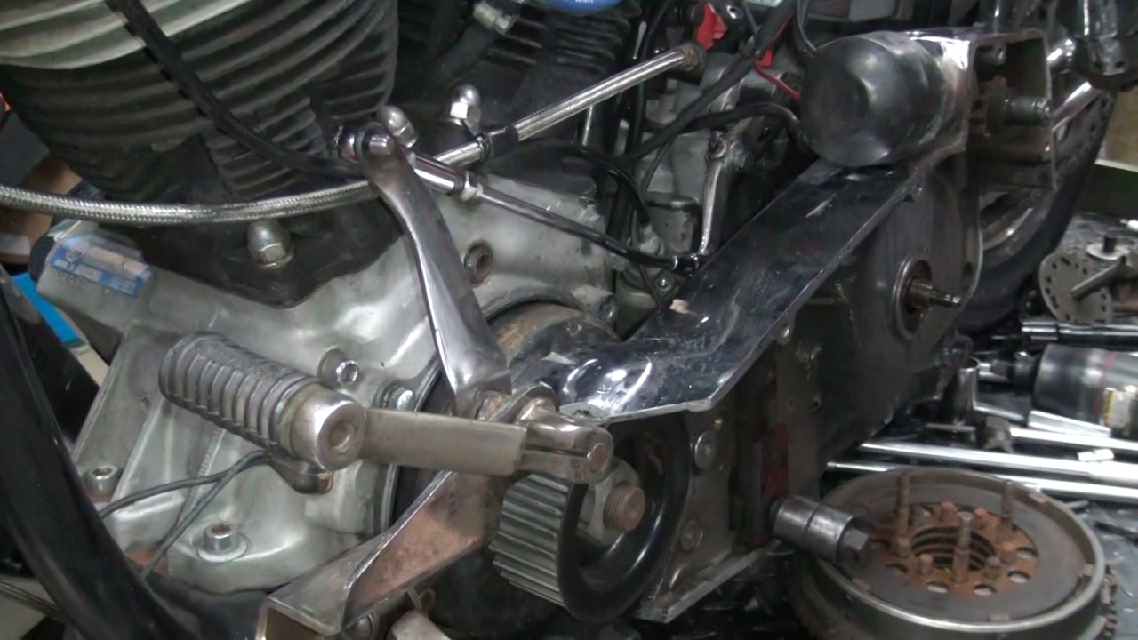 1975 shovelhead #103 tune-up shifter brake repair rebuild FL FLH FX ...