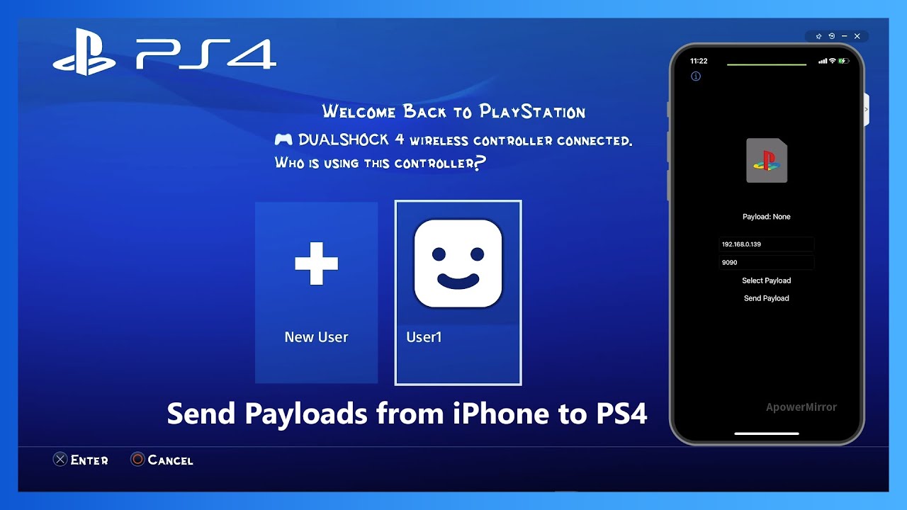 Send Payloads from iPhone to PS4 - YouTube