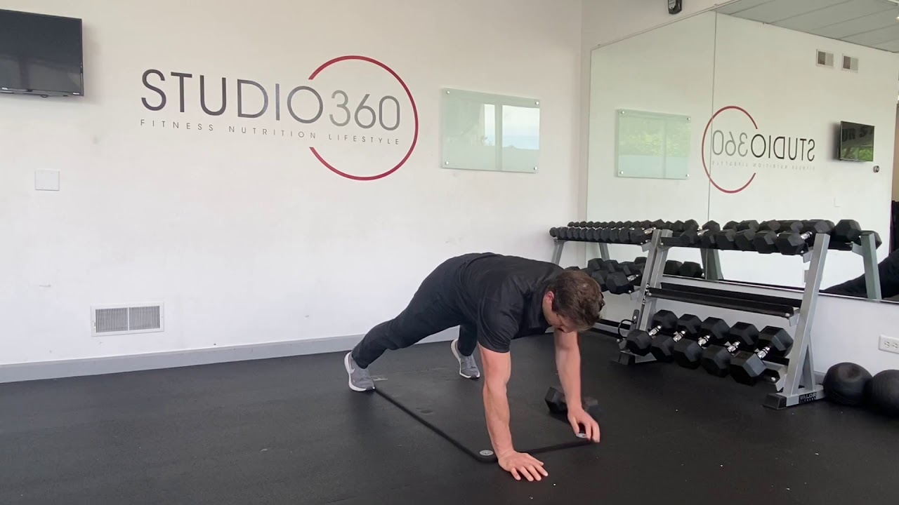 Dumbell Plank Pull-through - YouTube