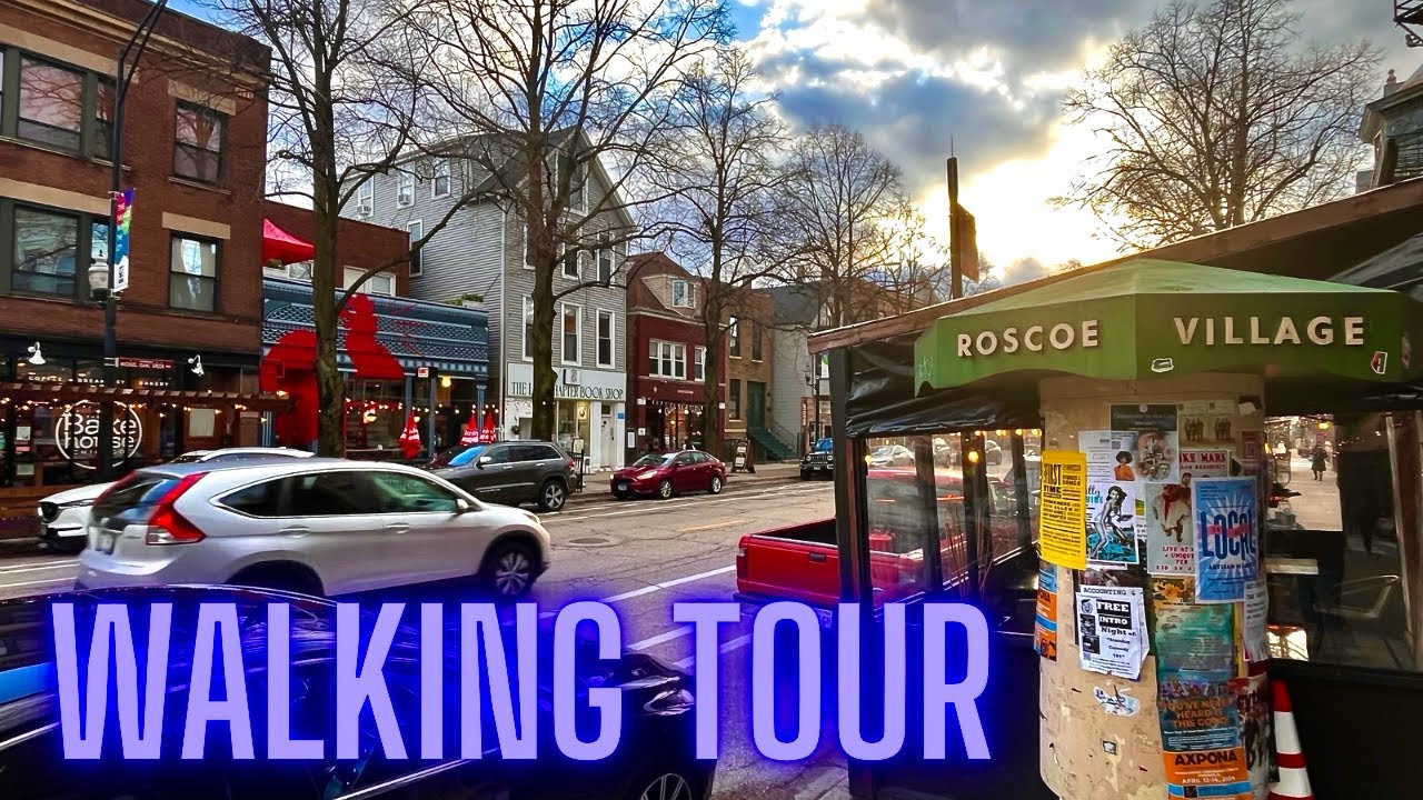 [4K] 🇺🇸 Roscoe Village Walking Tour 2024 | Roscoe Street | Chicago ...