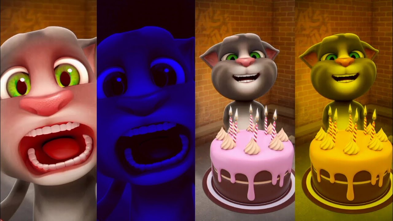 My Talking Tom Funny Colors Effects | Talking Tom Cat Cartoons Fails ...