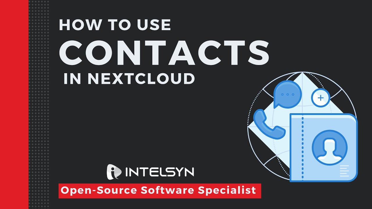 How to use "Contact" Application in Nextcloud? - YouTube