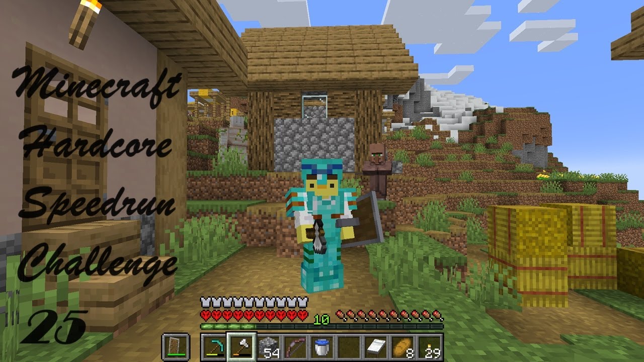 Minecraft Hardcore Speedrun Challenge 25-5 - YouTube