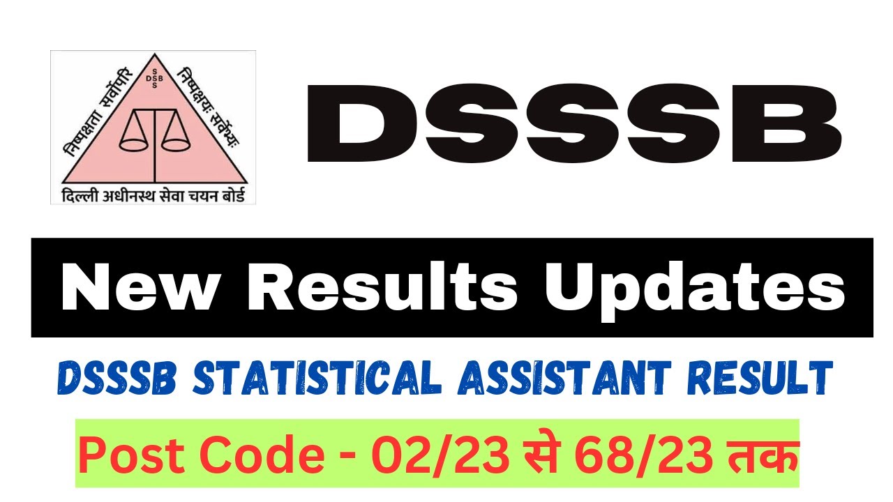 dsssb statistical assistant result | dsssb statistical assistant result ...