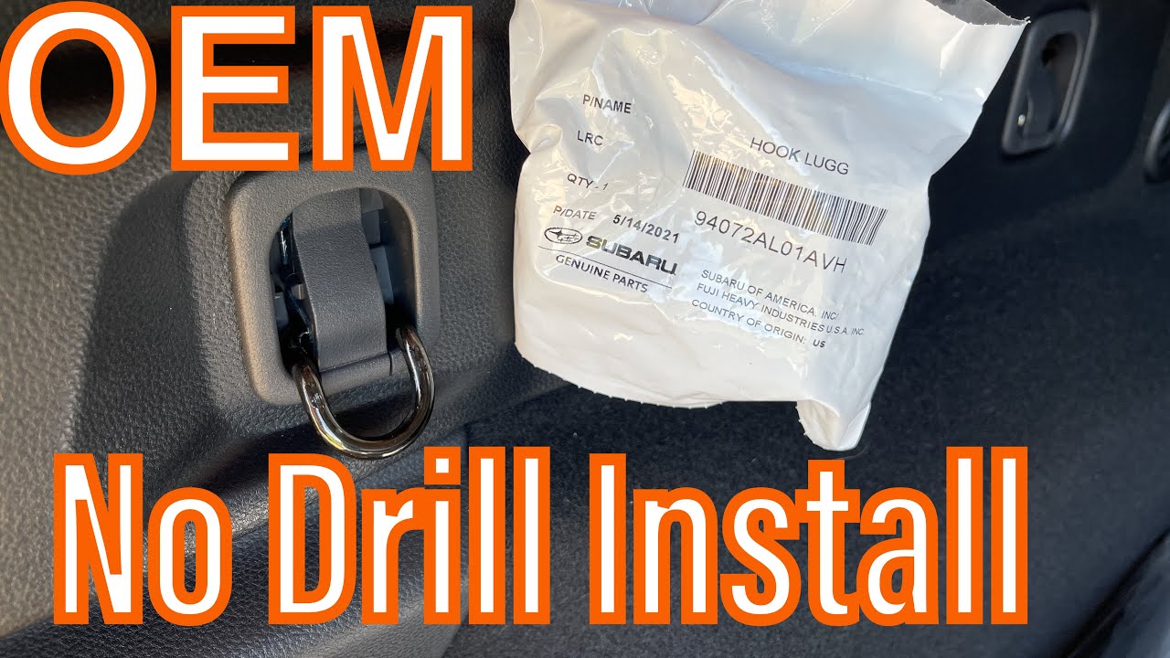 NO DRILL Subaru Outback Cargo Hook Install - YouTube