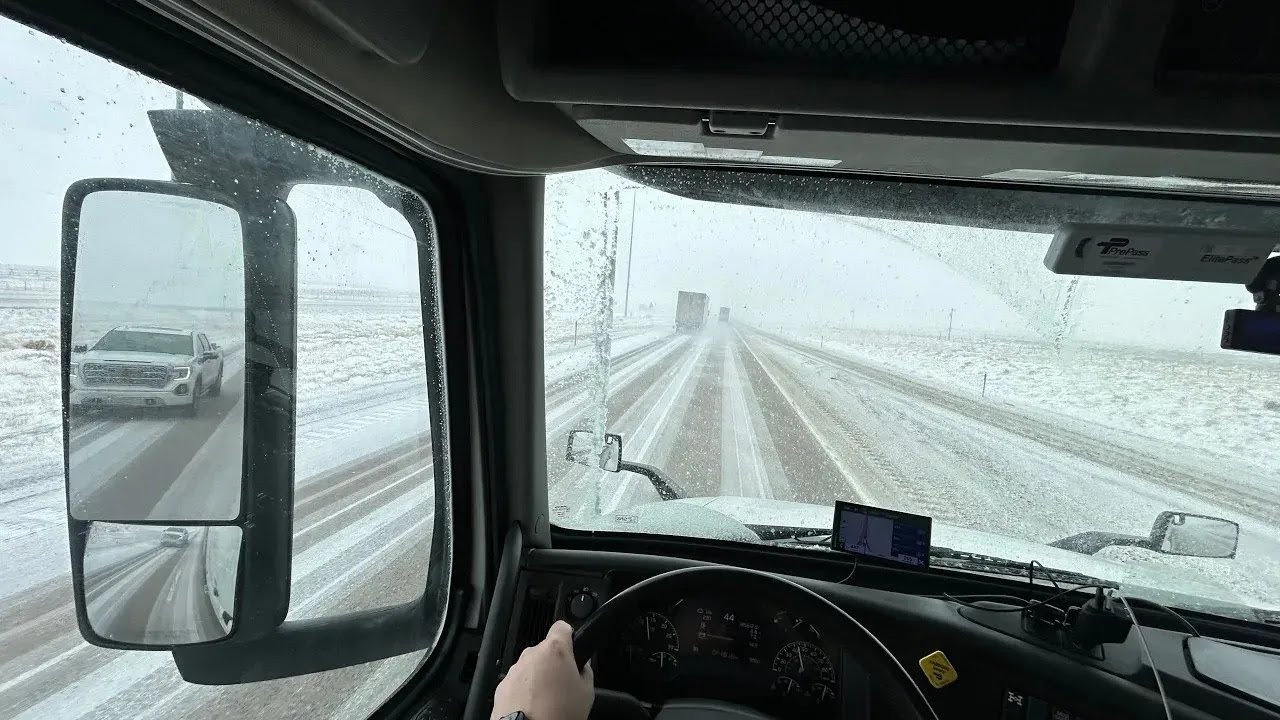 POV Winter Truck Driving in 4K | Snowy Roads & Cold Weather - YouTube