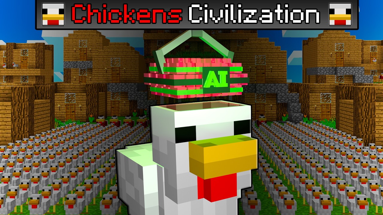 ULTIMATE AI Chickens CIVILIZATION in Minecraft... [FULL MOVIE] - YouTube