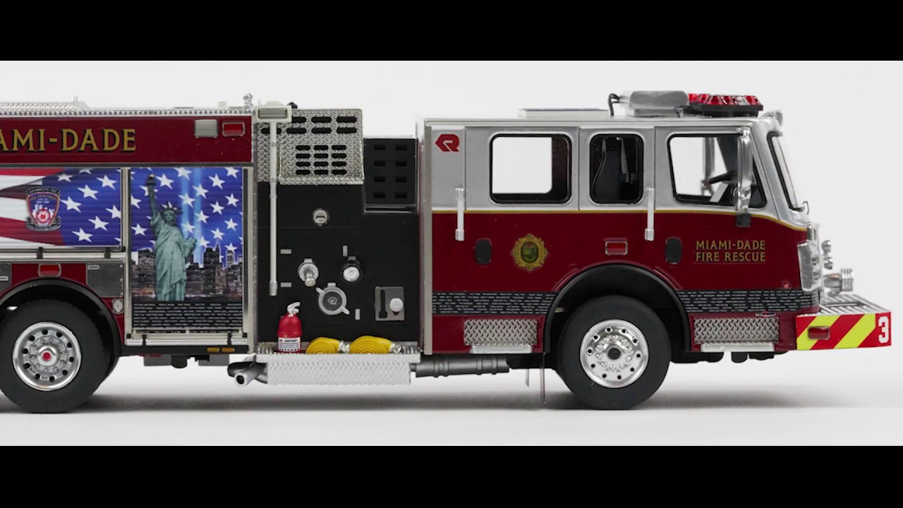1:50 scale model of MDFR Engine 3 9/11 Tribute - YouTube