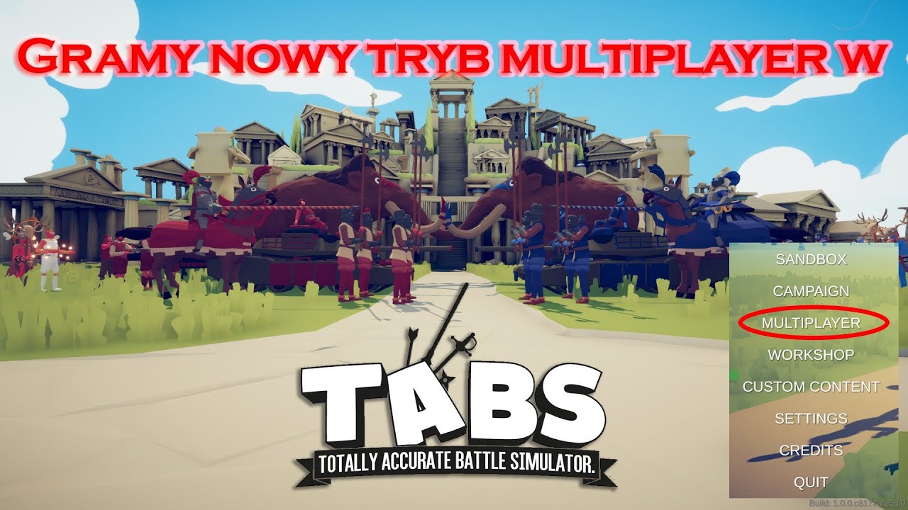*Nowość* MULTIPLAYER w totally acurate battle simulator TABS FULL ...