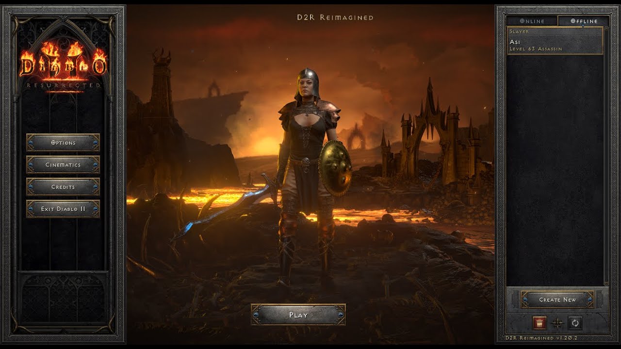#14 Diablo 2 Reimagined Mod, Trap Assassin, Act IV Finished, Nightmare ...