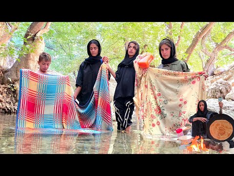 😱🔥 Mağara Yaşamı: Zagros Dağları'nın Kalbindeki Göçebe Kızlar İçin Zorlu Günler ve Mutlu Anlar! 🏔️