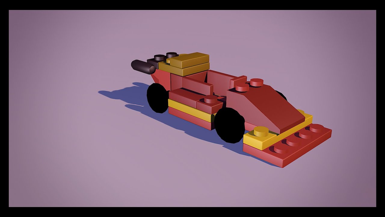 Cinema 4D - Lego car animation [School assigment] - YouTube