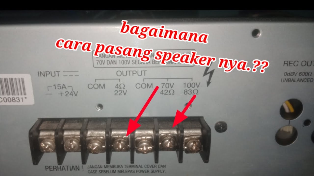 cara sambung toa yg benar - YouTube