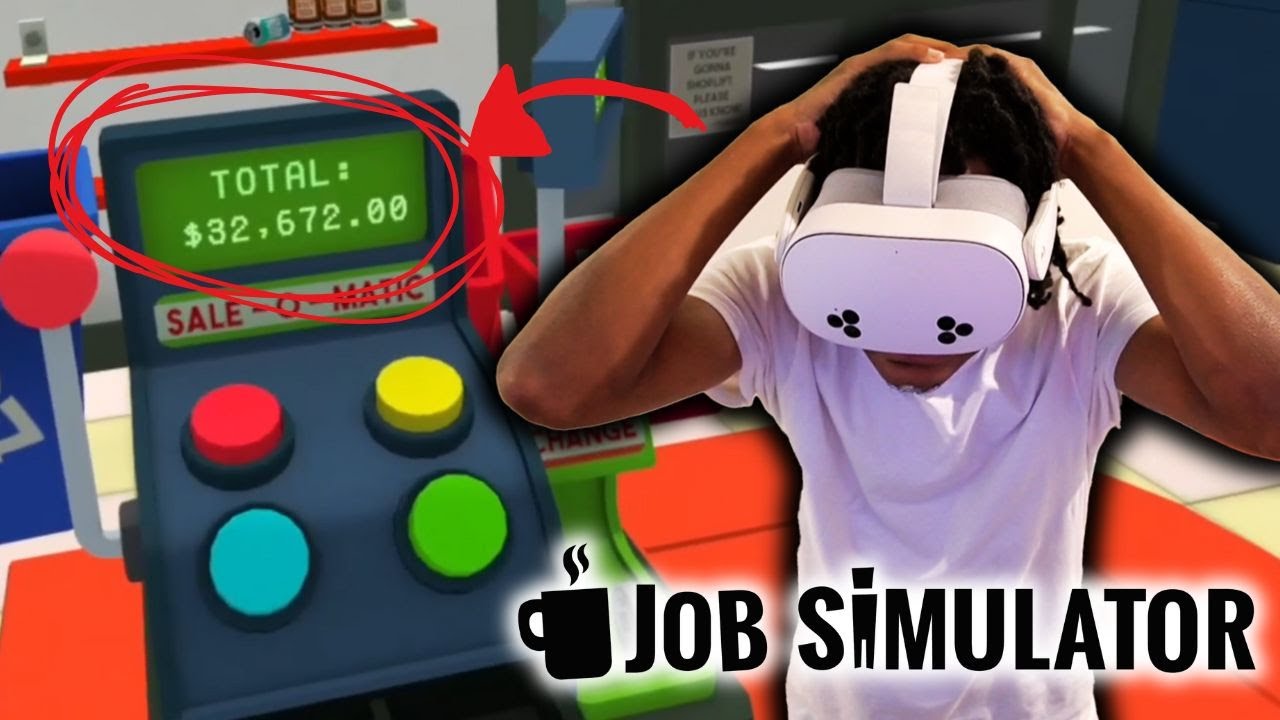 Is A 9-5 Harder Than Streaming??? | Job Sim VR - YouTube