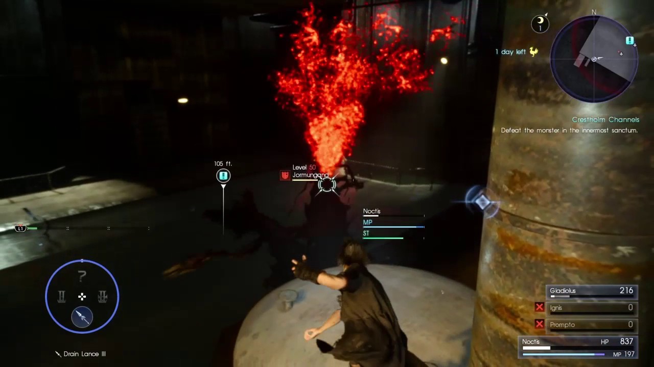 FINAL FANTASY XV (Sewer: Last Boss Battle) - YouTube