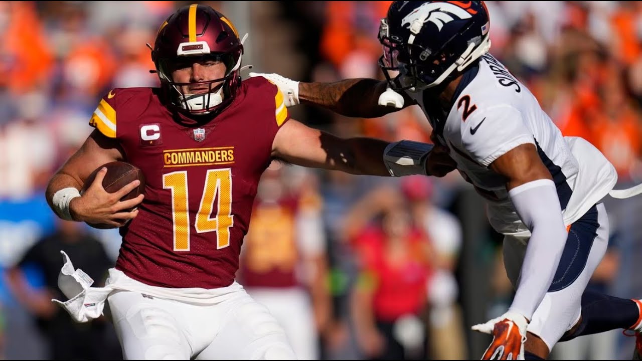 Sam Howell Sharp for Washington Commanders in Week 2 vs Broncos - Every ...