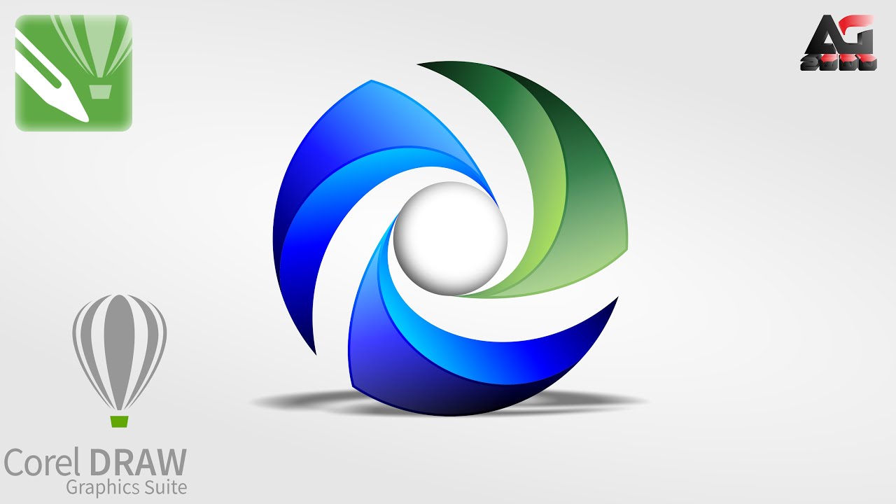 Making a circle logo in Corel Draw - YouTube