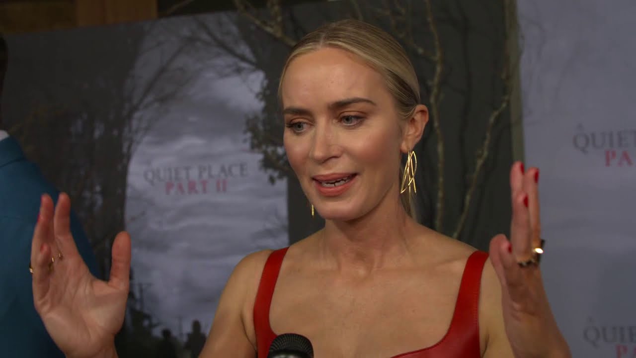 Emily Blunt Interview A Quiet Place Part 2 Red Carpet Premiere - YouTube