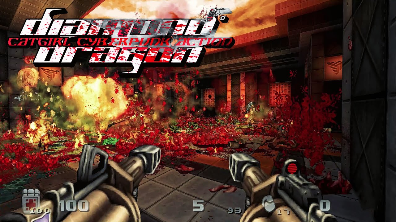 DIAMOND DRAGON: Catgirl Cyberpunk - Assembly Line | GZDoom - YouTube