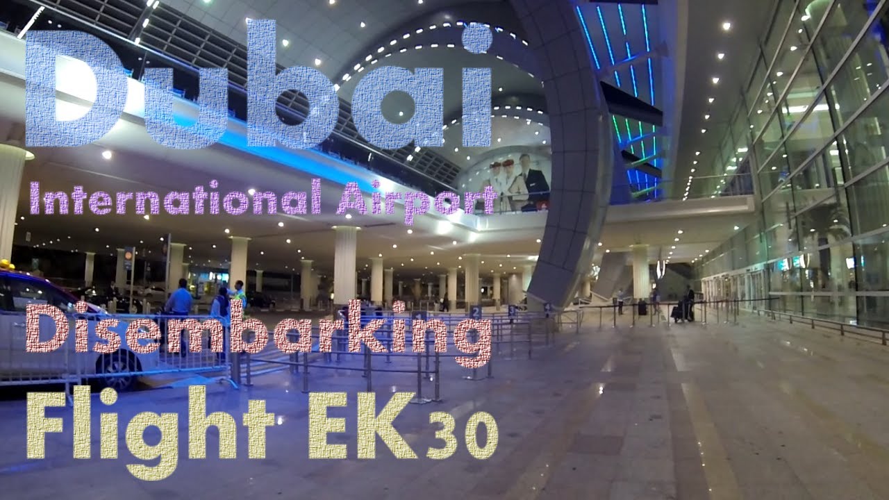 GoPro | Dubai International Airport | Disembarking Emirates A380 ...