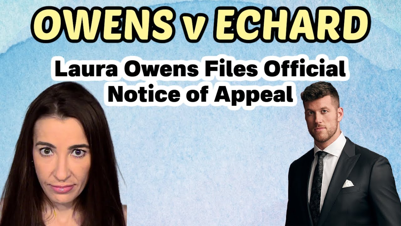 Breaking Official Docs Show Laura Owens Files Notice Of Appeal Against