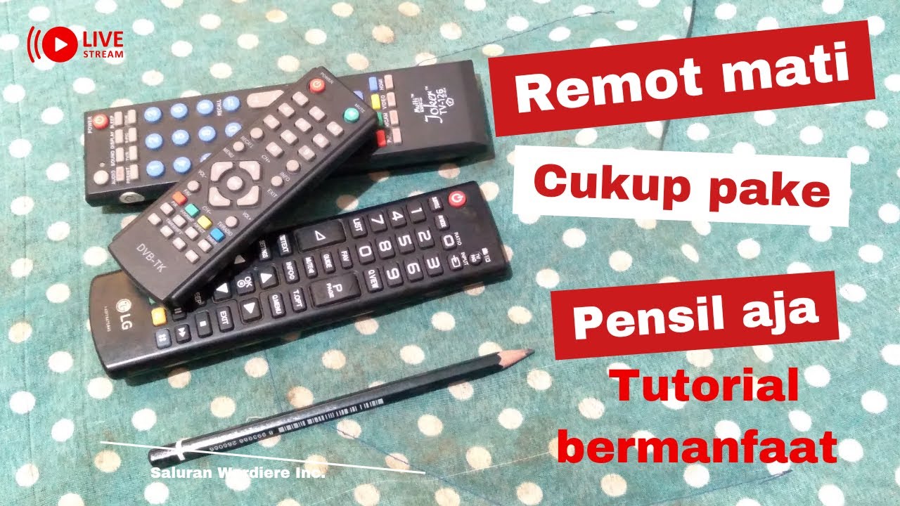 Ambil Pensil Dan Perbaiki Semua Remote Yang Ada Di Rumah Kalian - YouTube