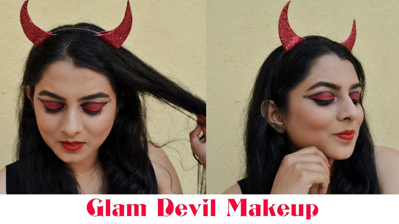 Glam Devil Makeup Look | Makeup For Halloween | Halloween Special | The HowStation # ...