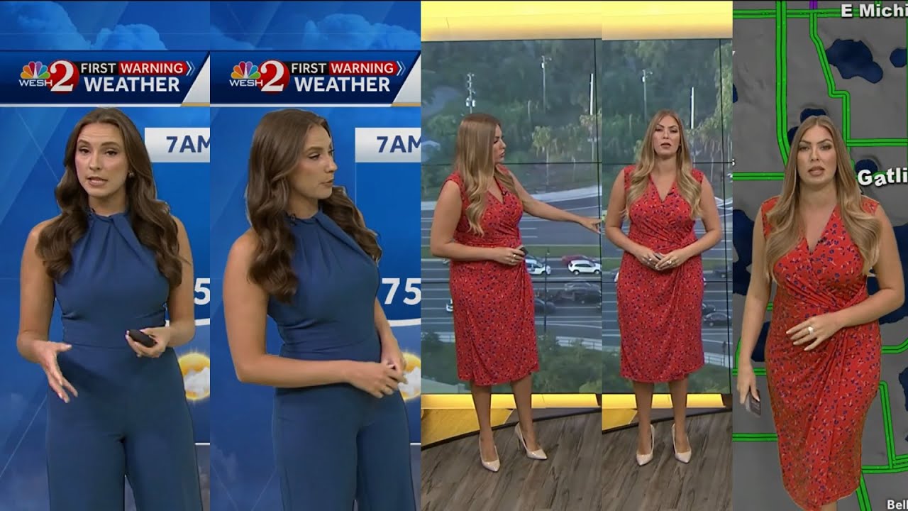 Kellianne Klass & Meaghan Mackey for WESH 2 Orlando with the Weather ...