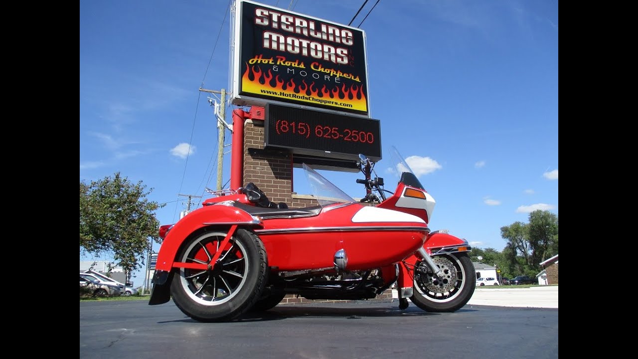 1986 H-D FLTC Tour Glide Classic with H-D FXRP Sidecar - YouTube