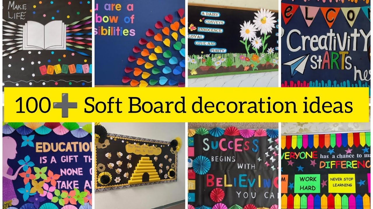 100 Soft Board decoration ideas for Schools 2025🔥 - YouTube