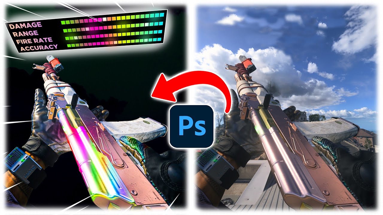 How To Make CALL OF DUTY WARZONE / COLD WAR Photoshop Tutorial #02 ...