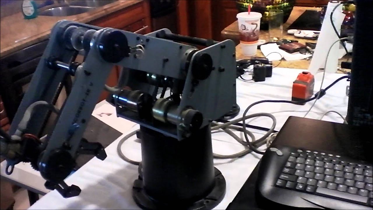 Scorbot ER V Desktop Robotic Arm - YouTube