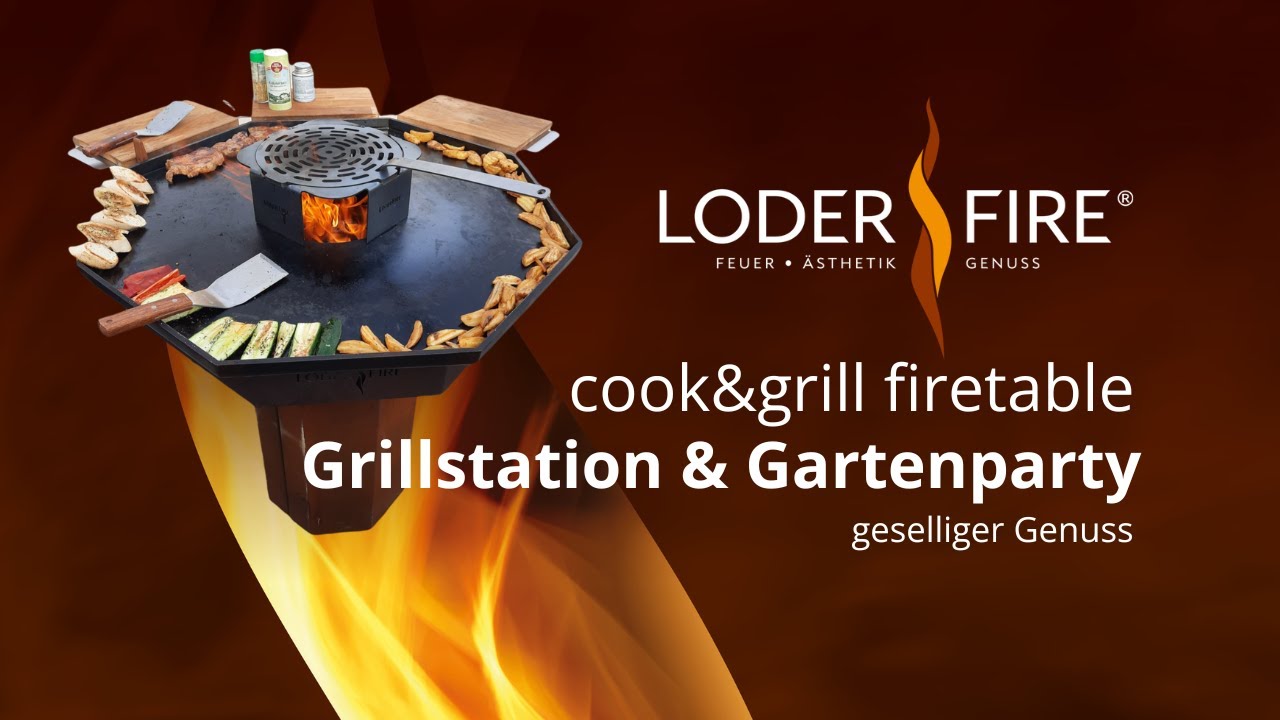 LoderFire® Feuerplattengrill die Plancha-Grillstation für deine ...