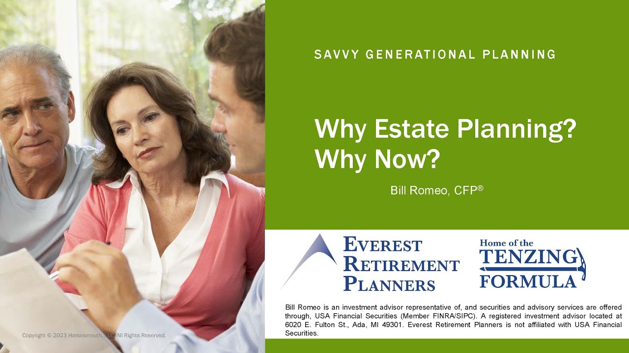 Why Estate Planning? Why Now? - YouTube