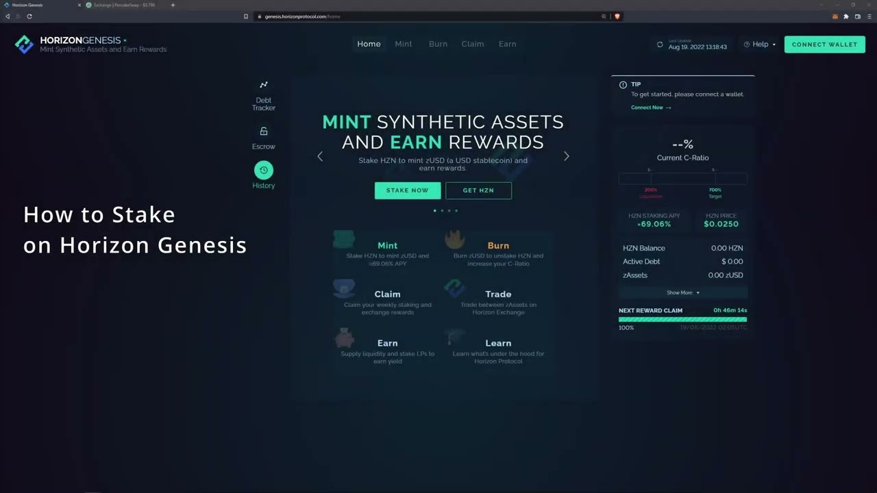 How to Stake on Horizon Genesis - YouTube